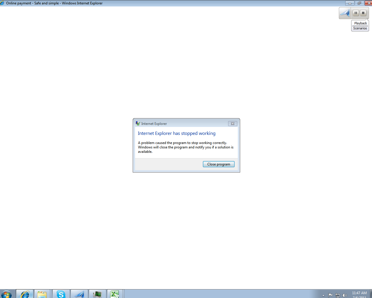 Object Error Internet Explorer