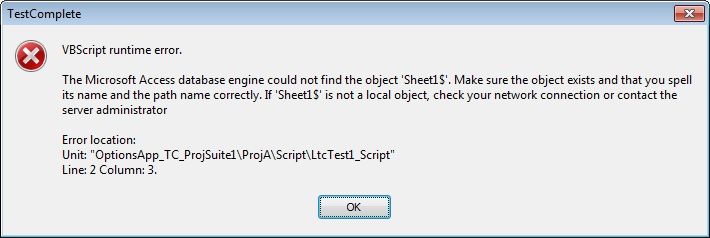 Script From Keyword Test Has Issue With Xls Data Engine Could Not Find The Object Sheet1