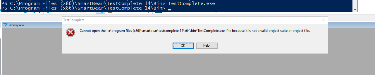 TestComplete command line problems | SmartBear Community