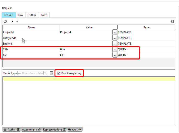 Submitting a multipart/form-data request generates automatic boundary ...