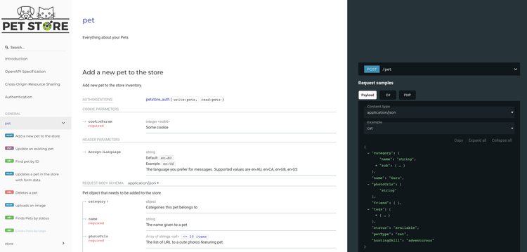 customizing swagger ui layout to display sidebar/menu bar on the left ...