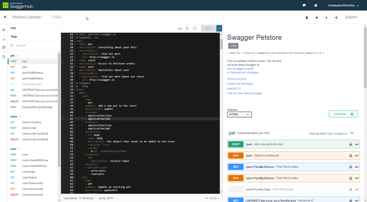 customizing swagger ui layout to display sidebar/menu bar on the left ...