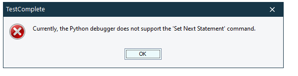 Python Set Next Statement Fails Smartbear Community