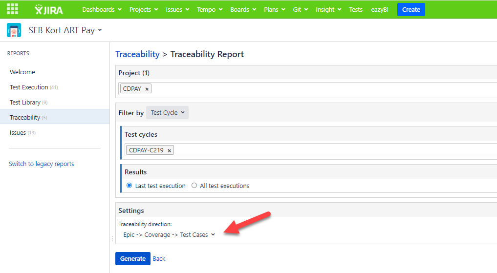 Traceability Report In Zephyr Scale Not Possible To Visually Include Test Cycles Smartbear