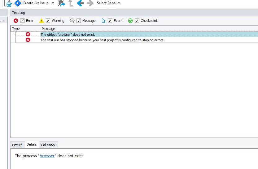Testcomplete Cannot Find The Object Browser Smartbear Community