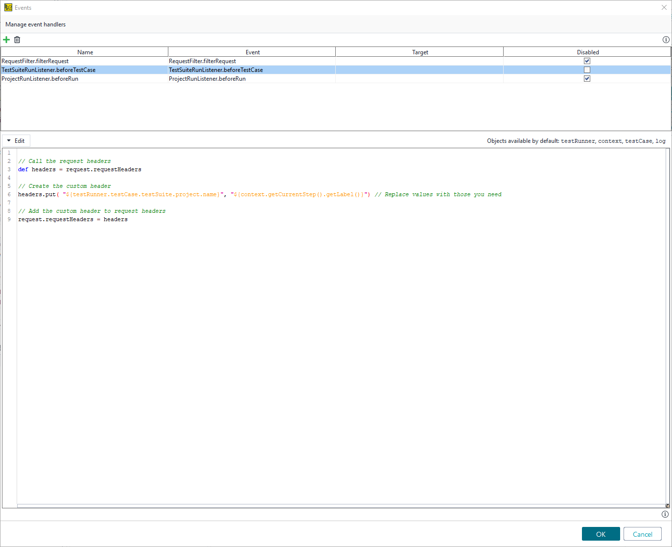 Add Test Step Name And Project Name To Header Soap Test Smartbear