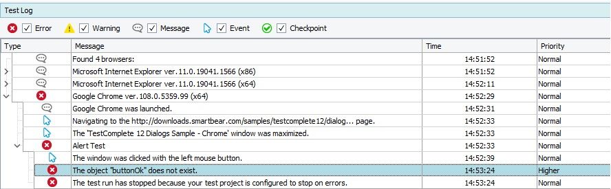 Problem with the webdialogs example. | SmartBear Community