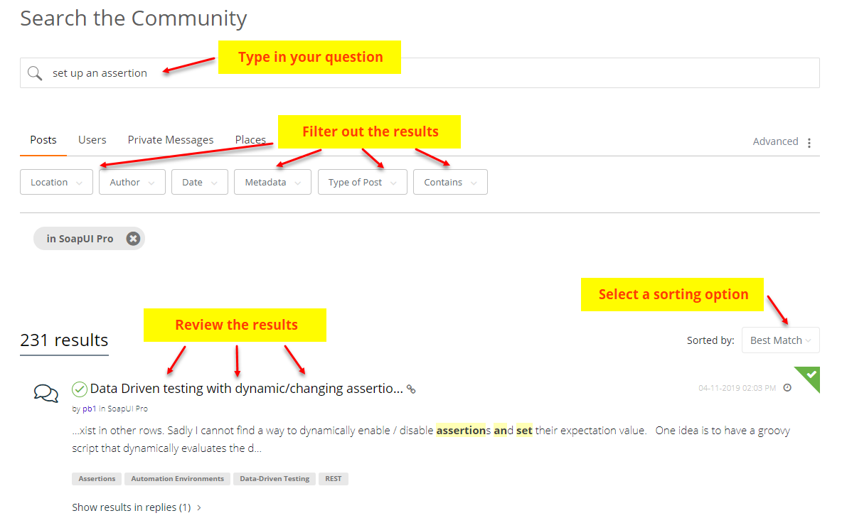 Best Tips to Find the Answer | SmartBear Community