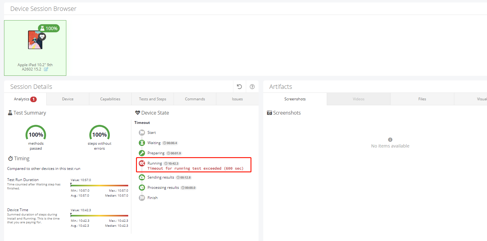 How can I change the default timeout for device cloud in Bitbar ...
