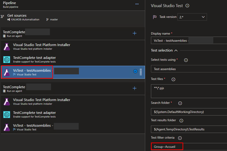 Azure Pipeline - Visual Studio Test - Test execute fails to run (but ...