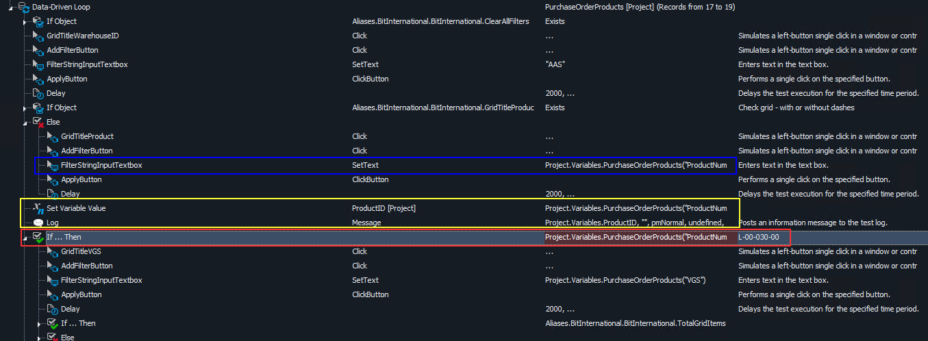 Comparing table data in IF not working | SmartBear Community