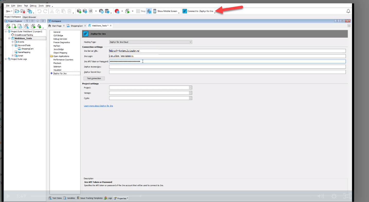 How To Configure Zephyr Scale Into Test Complete Smartbear Community