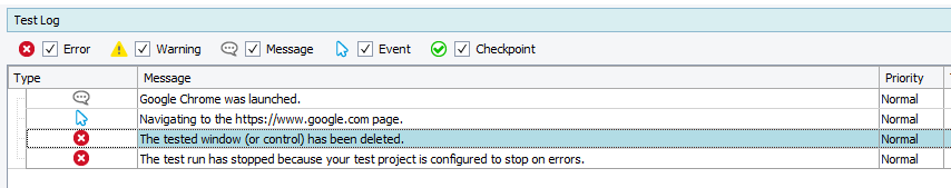 Error When Executing Tests On My Primary Monitor The Tested Window