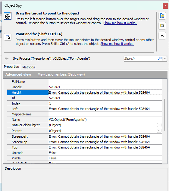 How to resolve this error "Window was destroyed during method execution" using ObjectSpy ...