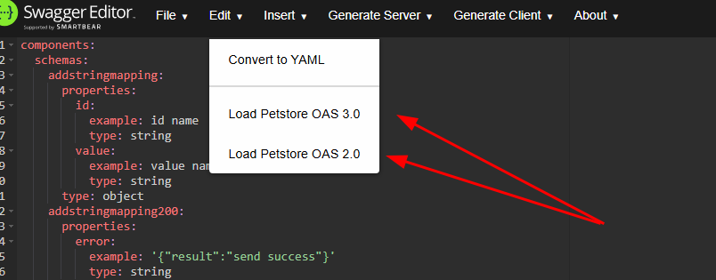 How to customize the swagger-editor to include other definitions besides the PetStore ...